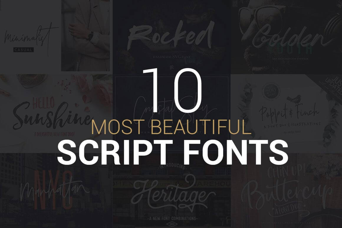 10 Most beautiful Script Fonts | Collection - Creative Flyers