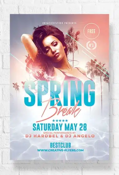 Spring Vibes Flyer Template Photoshop - Creative Flyers