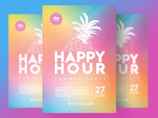 Happy Hour Flyer Templates | Summer Party - Creative Flyers