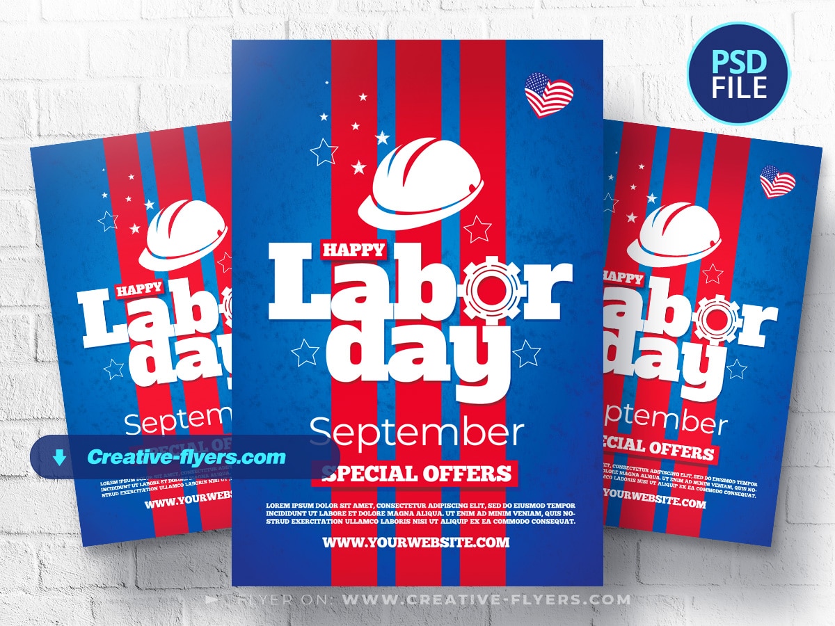 Labor Day Flyer | Psd | Celebration - Creative Flyers