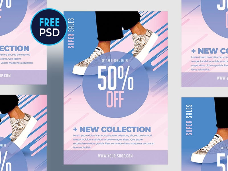 Fashion Store Flyer Template and Sales Graphics - Creative Flyers