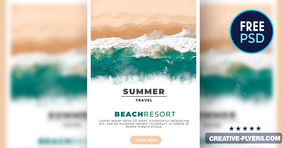 Summer Resort Promotional Flyer - Creative Flyers