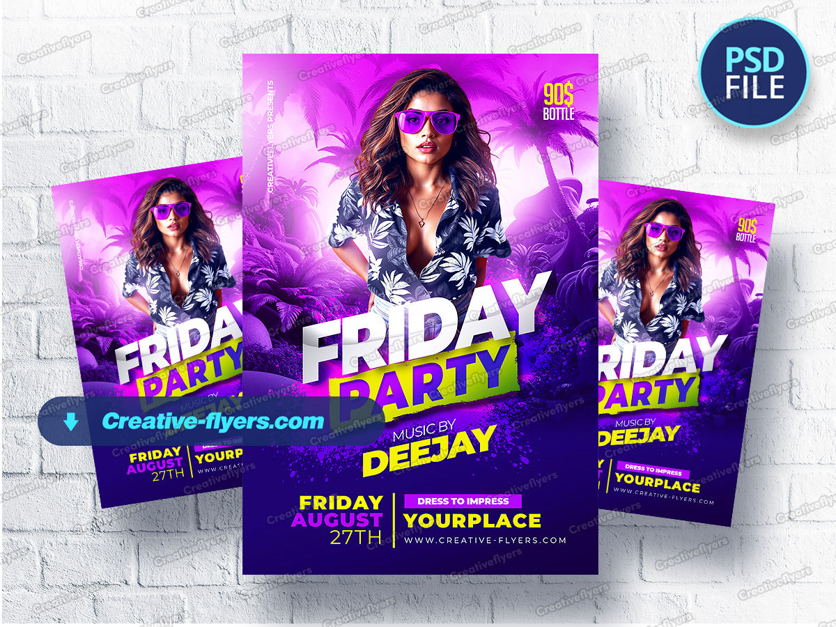 Tropical Vibes Flyer Creation To Customize - Creative Flyers