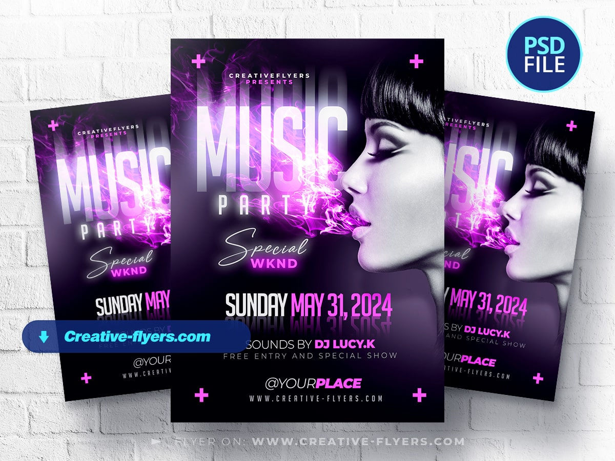 Music Poster Design to Photoshop - Creativeflyers