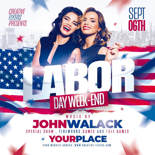 Modern Flyer for the Labor Day Event - Creativeflyers