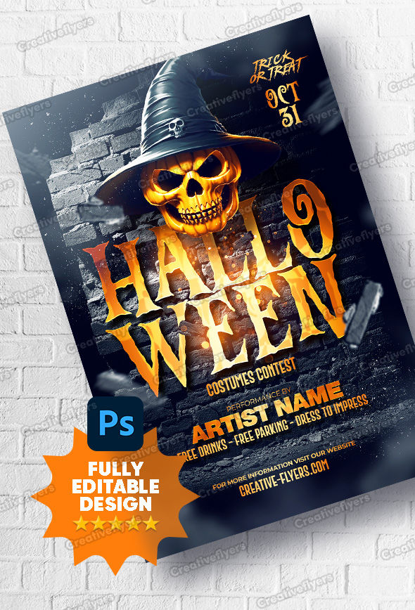 Spooky Party Flyer Creation - Creative Flyers