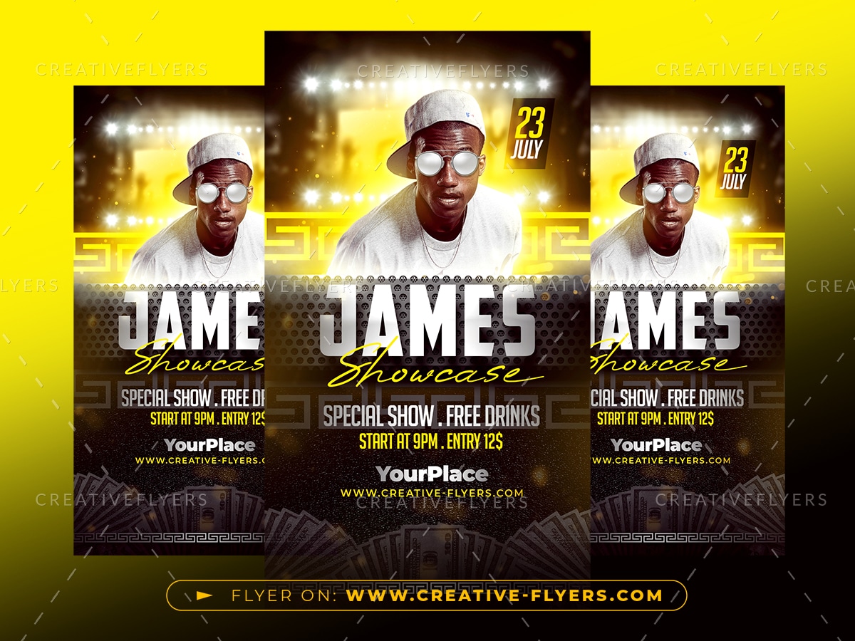 Artist Showcase Flyer PSD Template to Download - Creative Flyers