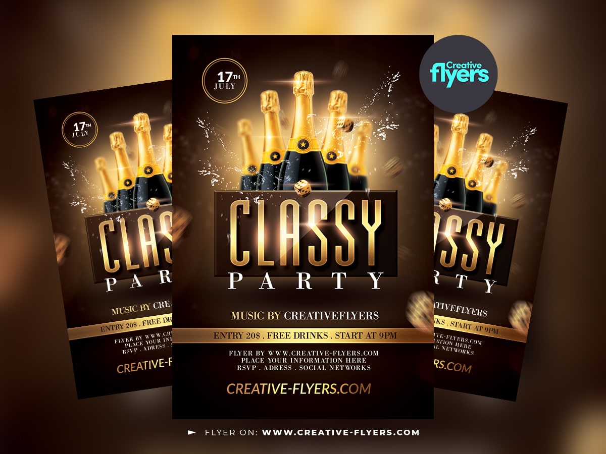 Classy Flyer Template PSD to Download - Creative Flyers