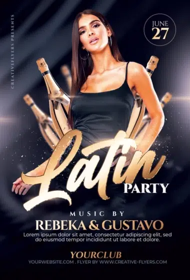 Editable Blackout Party Flyer PSD to Download - Creative Flyers