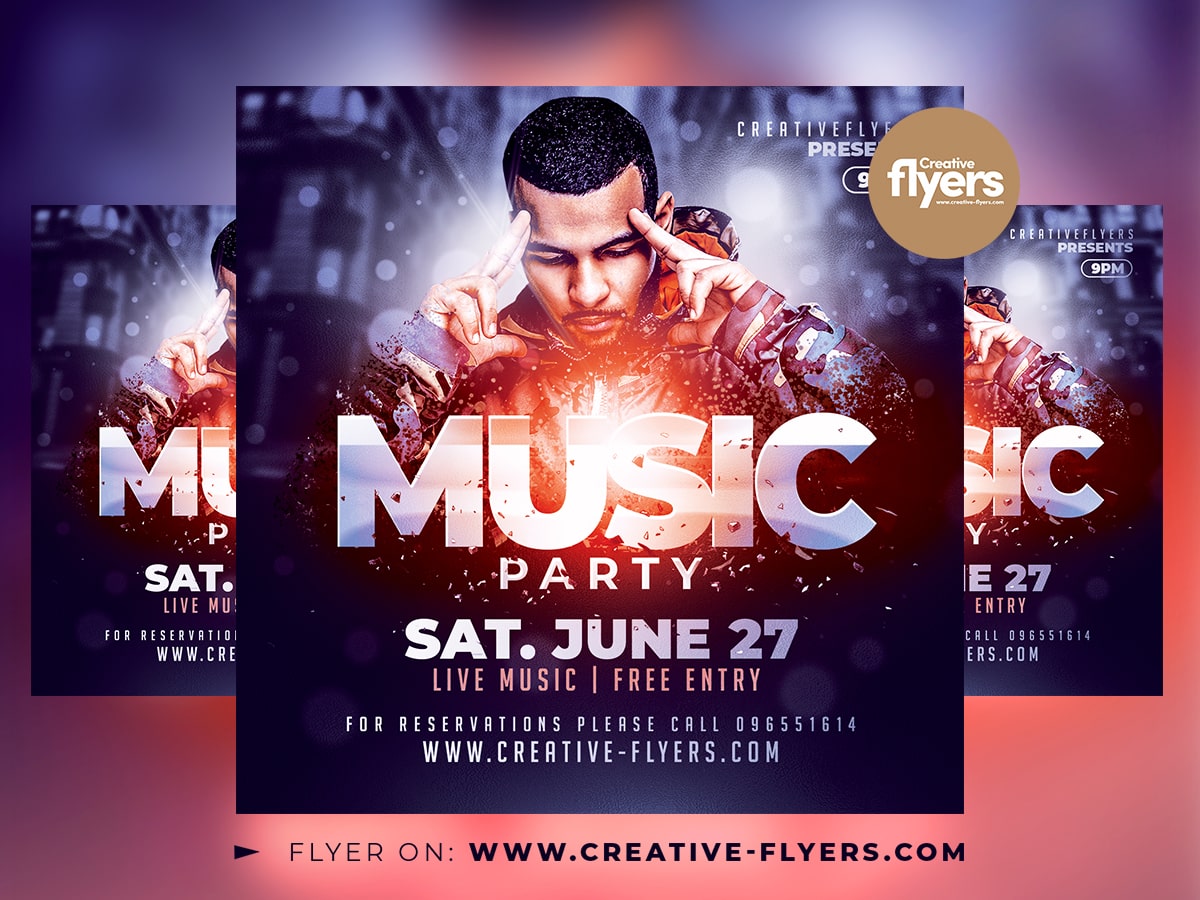 Great Hip Hop Flyer Design for Photoshop - Creative Flyers