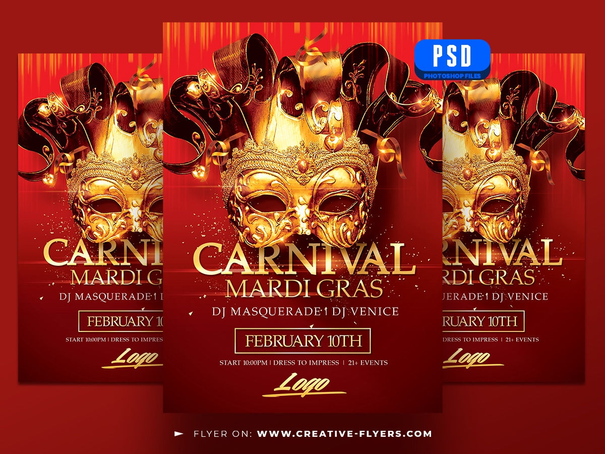 Carnival Flyer Design for Photoshop - Creative Flyers