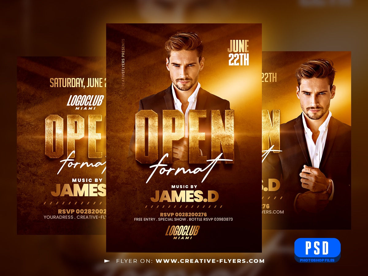 Open Format Flyer Template to Download - Creative Flyers