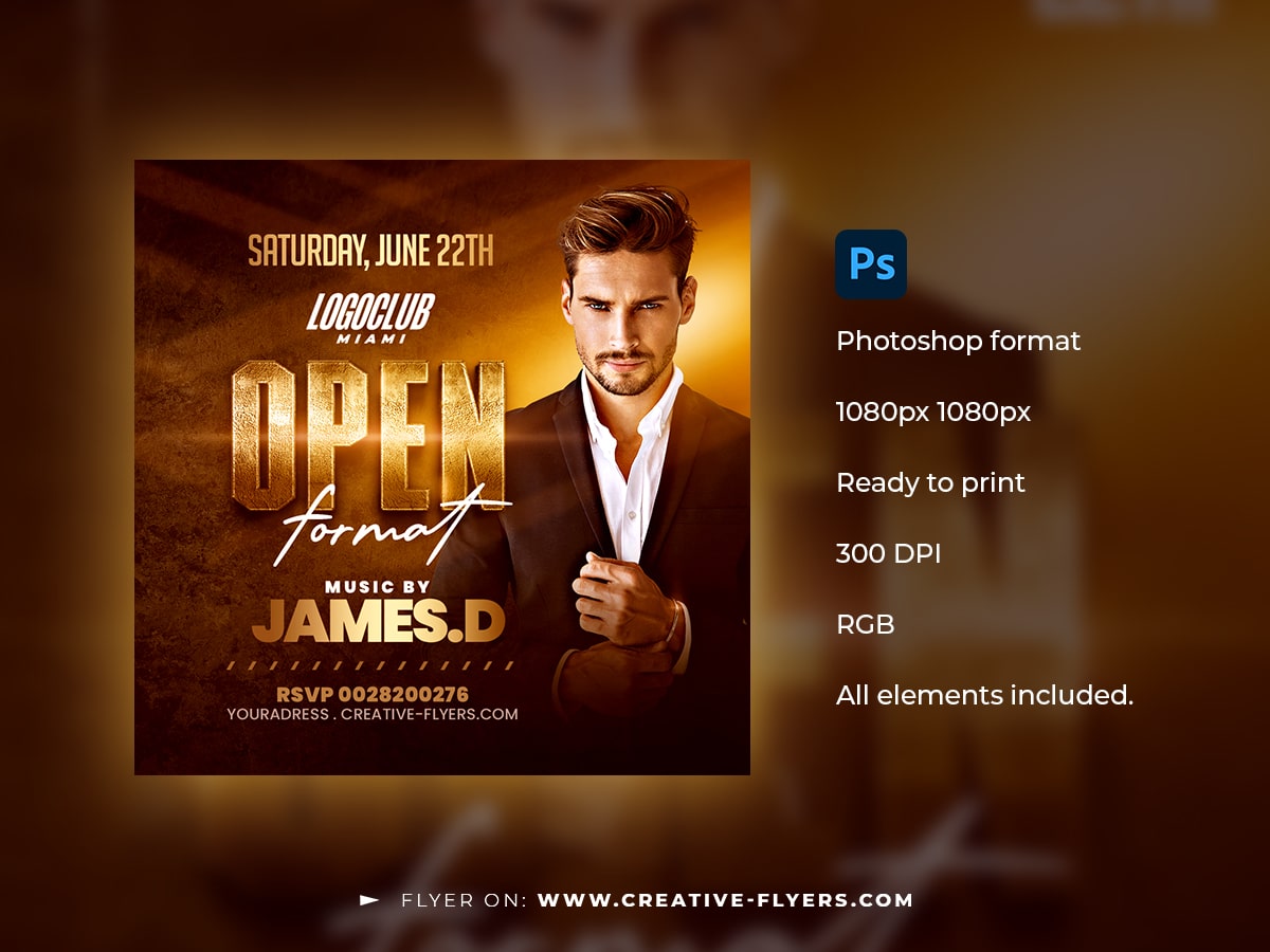 Open Format Flyer Template to Download - Creative Flyers