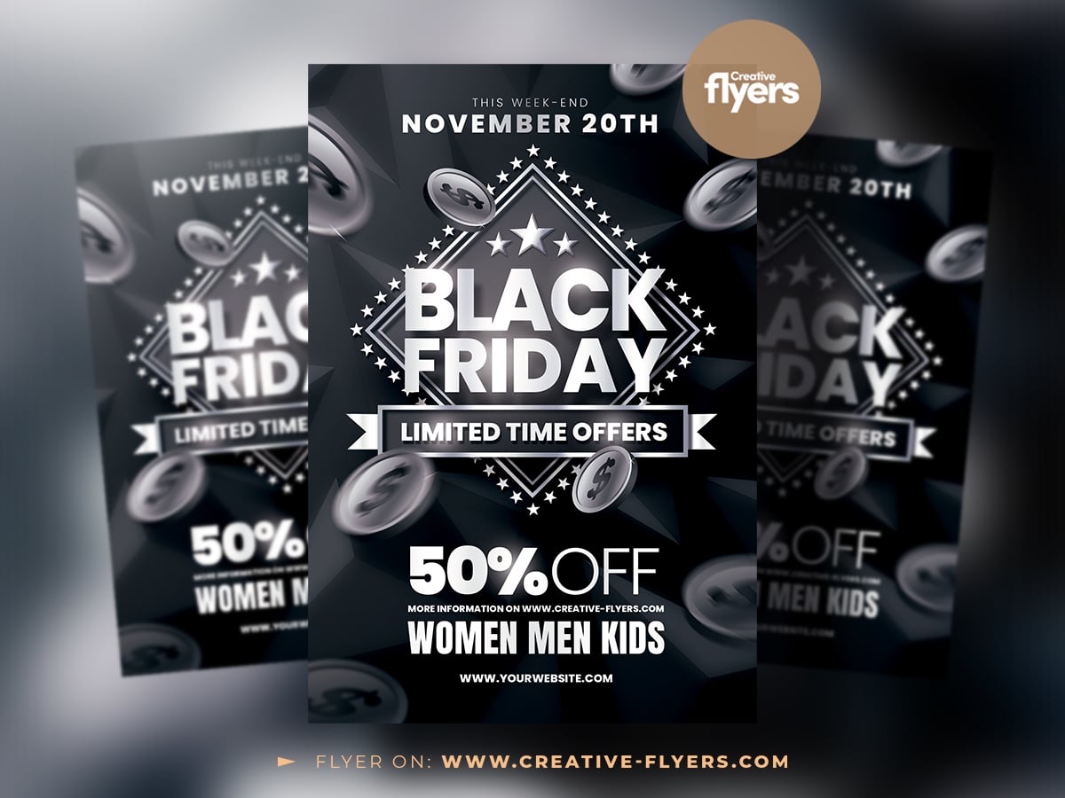 Black Friday Flyer PSD to Download - Creative Flyers