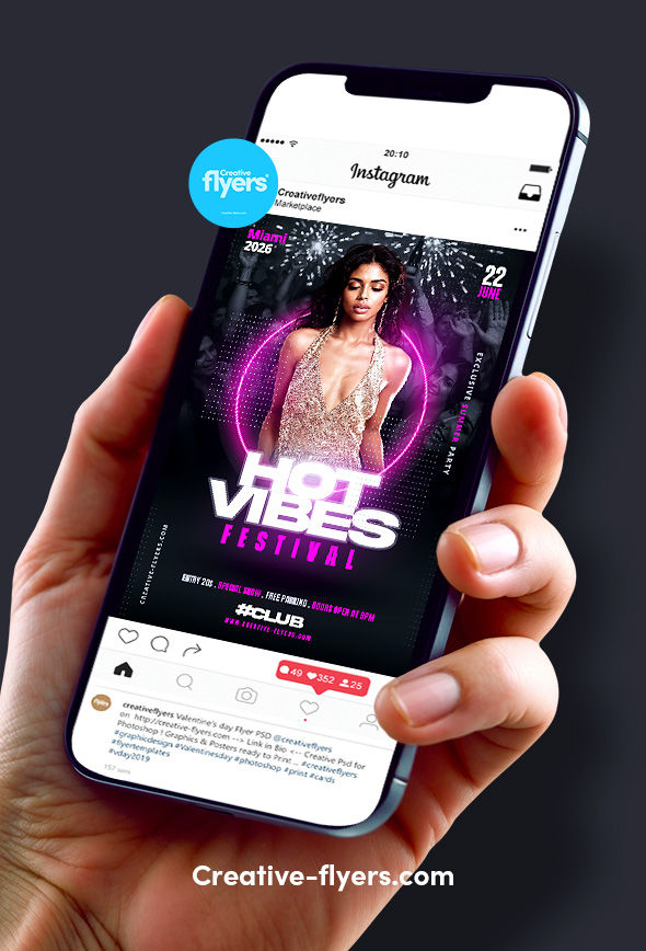 Good Vibes Party Flyer Template - Creative Flyers