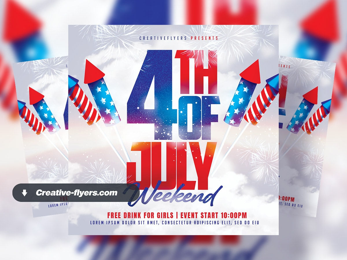 4th July Flyer Design to Download - Creative Flyers