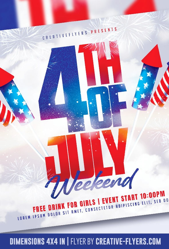 4th July Flyer Design to Download - Creative Flyers