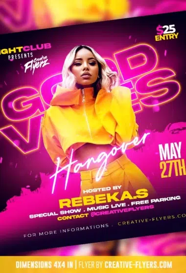 Flyer Template for Artist and Dj Events - Creative Flyers