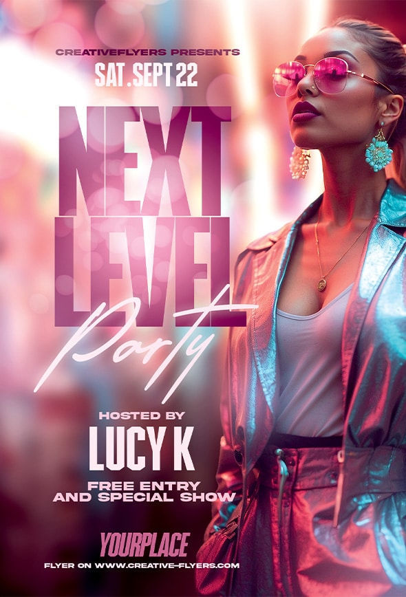 Next Level Party Flyer Template to Download - Creative Flyers