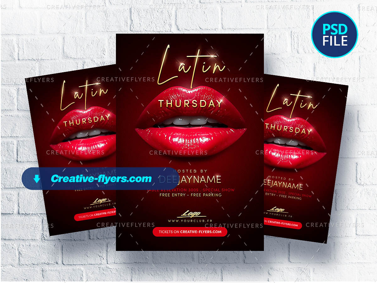 Creating Seductive Minimal Flyer for Latin Night - Creative Flyers