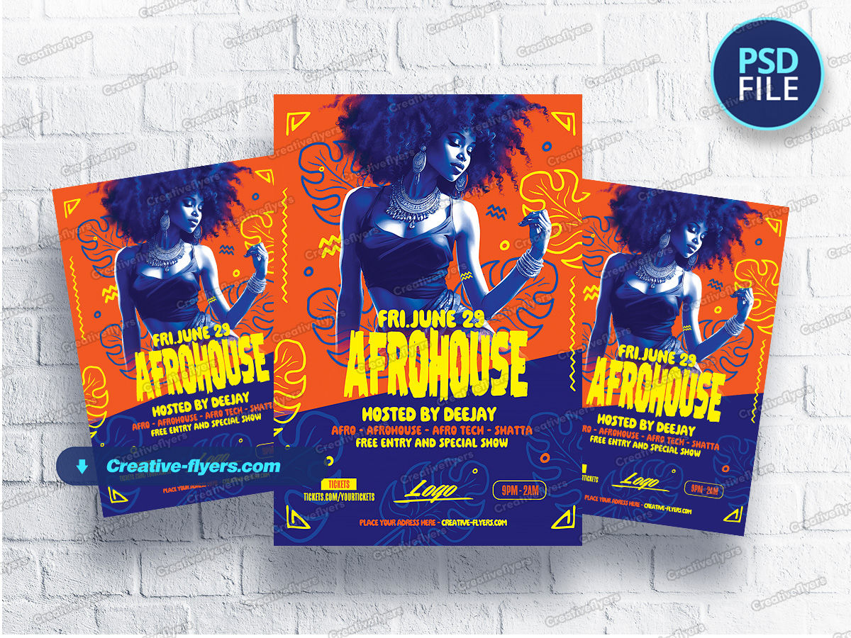 Vibrant Design for Afro and Dancehall Events - Creative Flyers