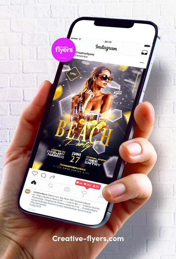 Create an Elegant Tropical Beach Event Design - Creative Flyers