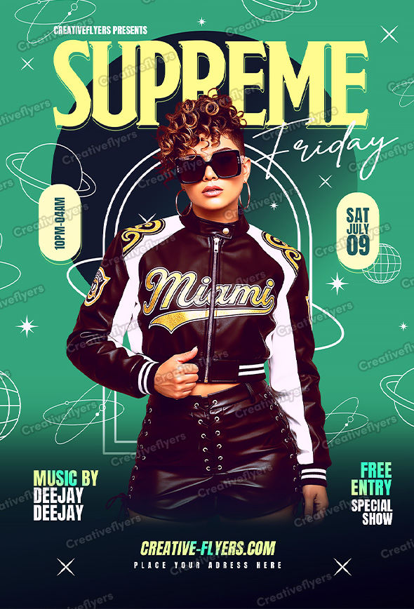 Designing Night Energy for Supreme Club Vibes - Creative Flyers