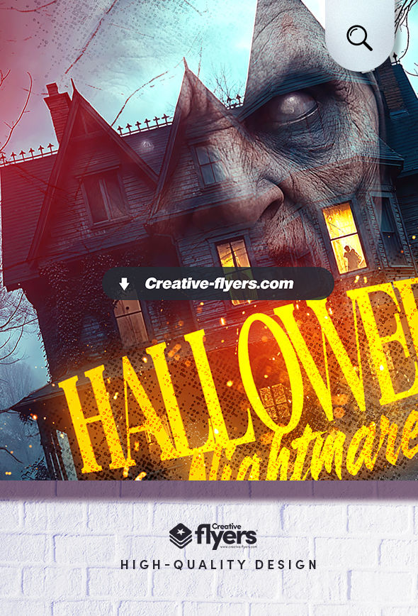 Creepy Flyer Design mixing Fear, light, & Mystery. - Creative Flyers