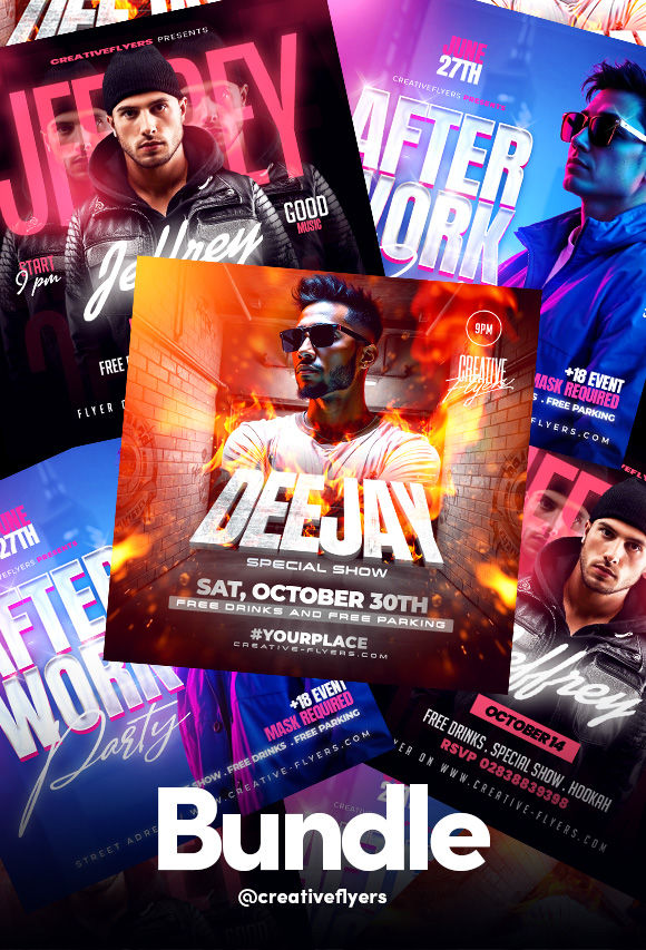 Nightlife Party Flyer Bundle for Effective Promotions